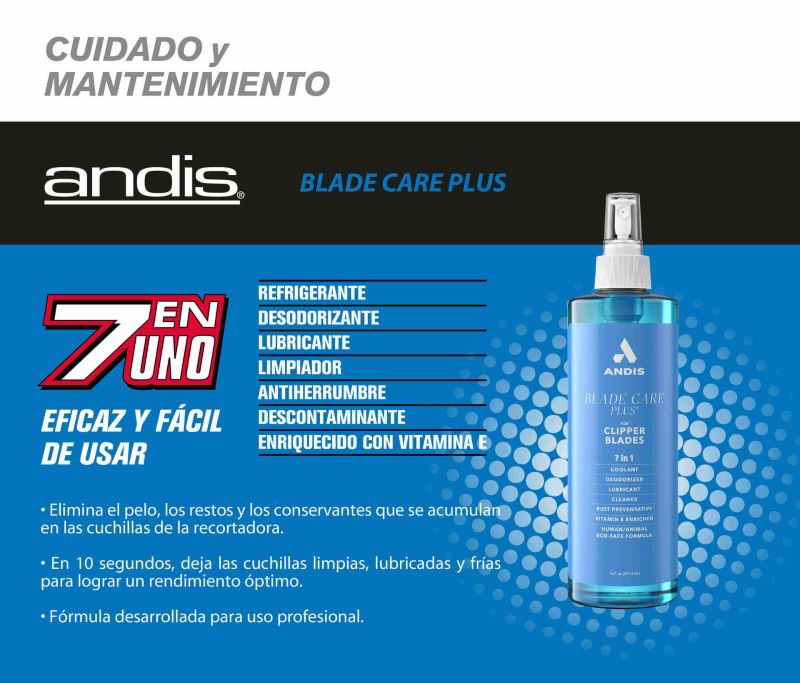 SPRAY Lubricante y enfriador 7 en 1 / ANDIS - Agropyme